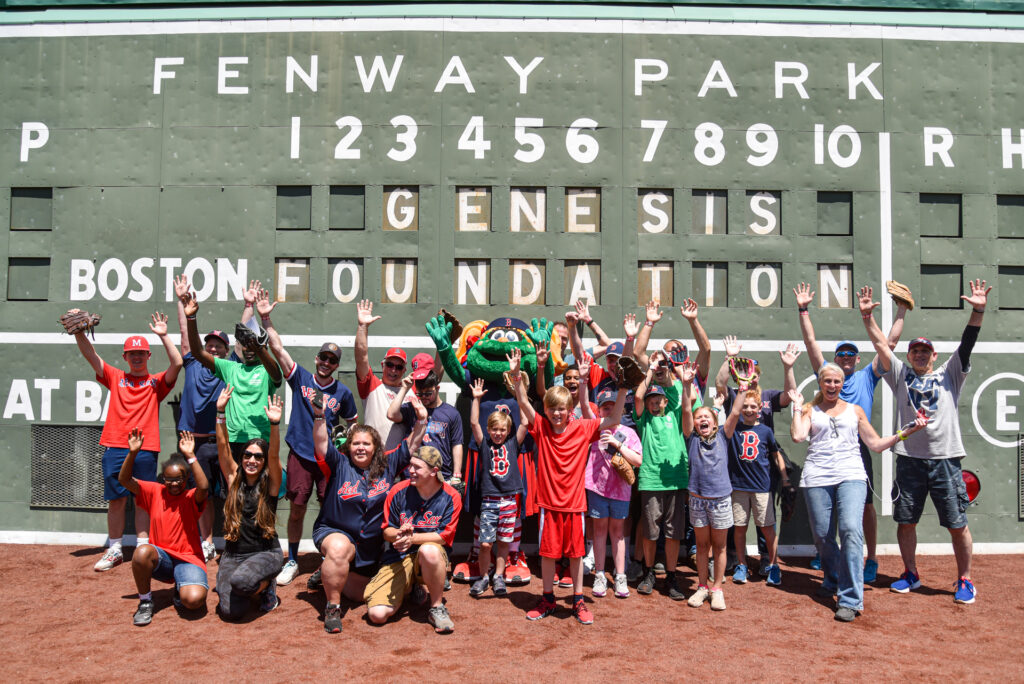 On the Field at Fenway Park - The Genesis Foundation for Children